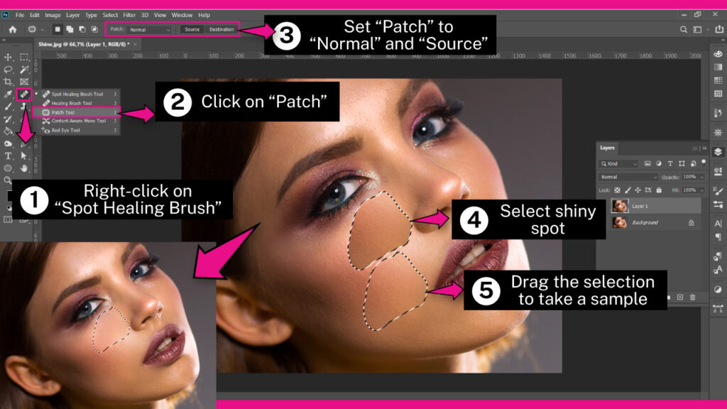 How to Get Rid of Shine on Face in Photos — Like a Pro